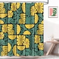 Boho Abstract Colorful Floral Shower Curtain, Vintage Retro Patchwork ...
