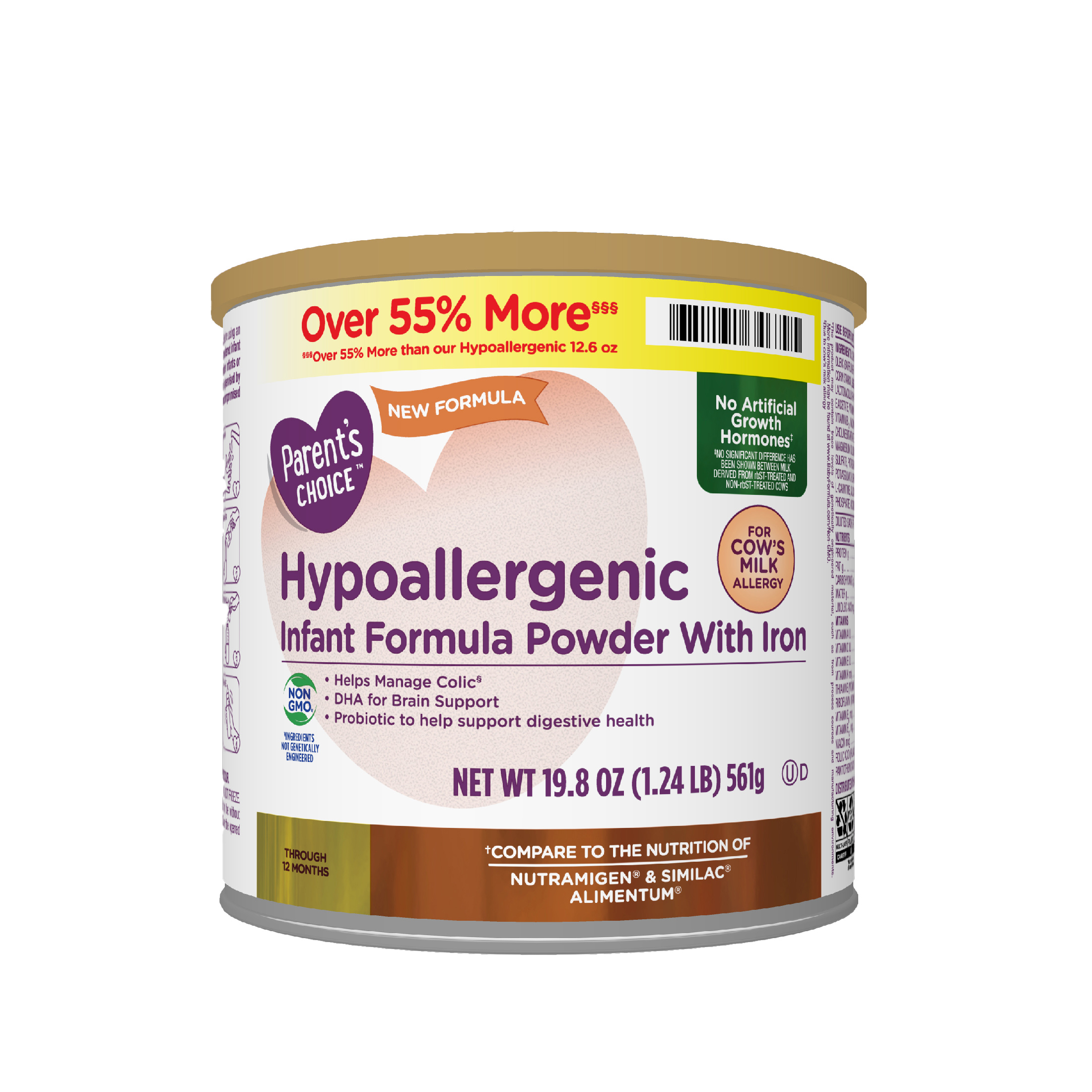Parent s Choice Hypoallergenic Baby Formula Powder 19 8 Oz Canister Parent s Choice Hypoallergenic Baby Formula Powder 19 8 Oz Canister