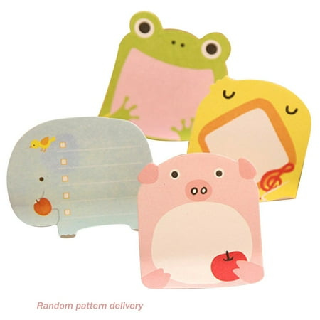 Cartoon Animal Sticky Post Cute Small Fresh Note Sticker Notepad Small ...