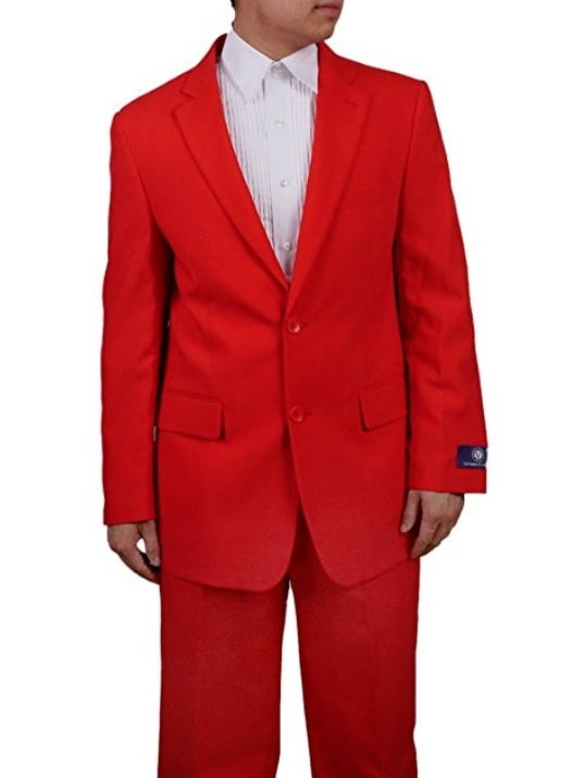 Mens Red Dress Suit - Includes Jacket & Pants - Walmart.com
