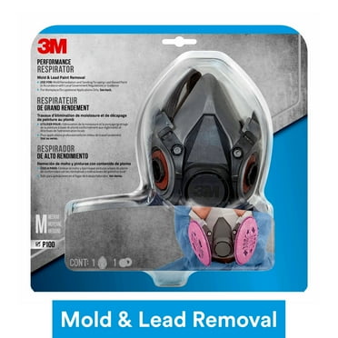 3M Half Facepiece Respirator Assembly 6391 Large, with 3M Particulate ...