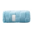 Coral Fleece Polyester Face Towel with Large Grid Pattern for Bathroom ...