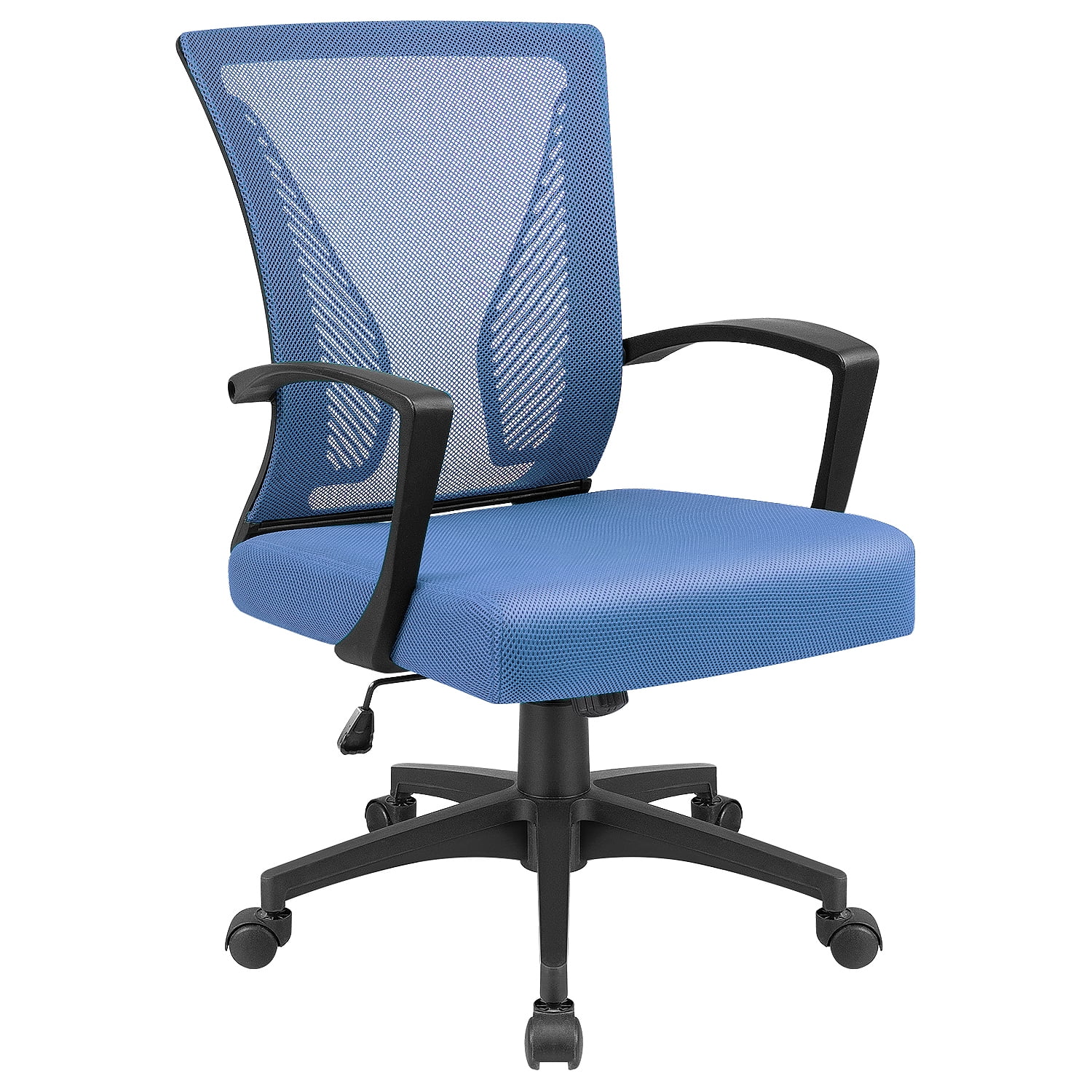 Lacoo Mid-Back Office Desk Chair Ergonomic Mesh Task Chair with Lumbar ...
