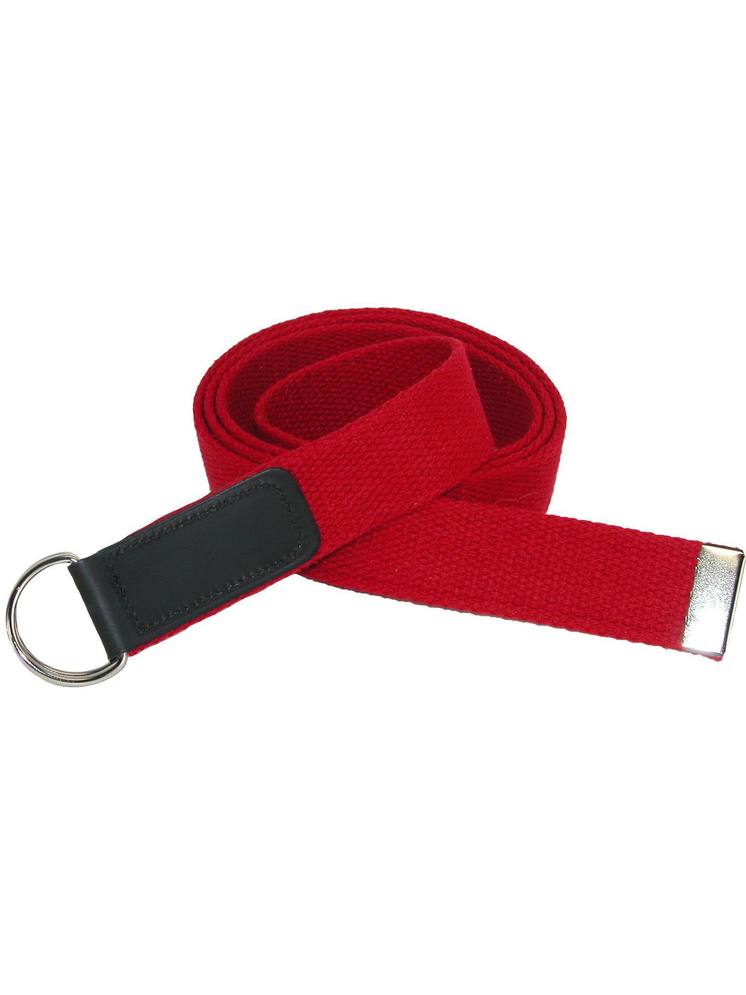 CTM Cotton Web Belt with Double D Ring Buckle (Women's Plus) - Walmart.com