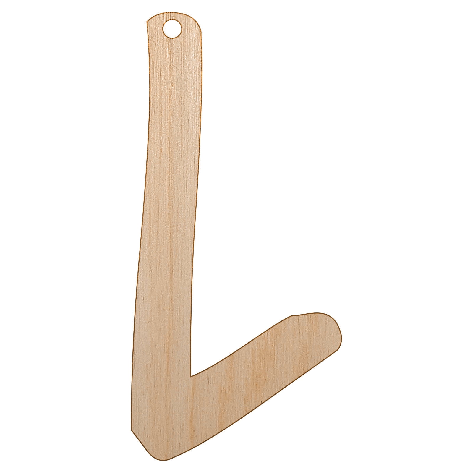 Letter L Uppercase Felt Marker Font Wood Holiday Christmas Tree ...