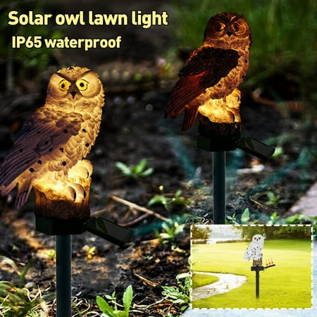 Owl Solar Garden Lights, Outdoor Lawn Lamp Light Stake Lights Solar ...
