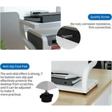 Natwind 2 Tiers Wood White Home Office Desktop Printer Stand with ...
