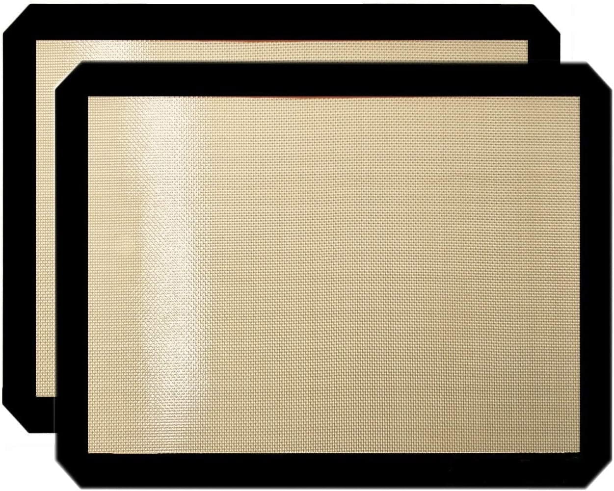 Premium Non Stick Silicone Baking Mats Quarter Sheet Toaster Oven Liner ...