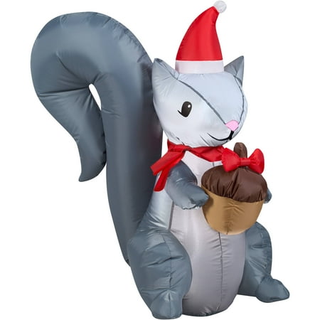 3' Airblown Inflatable Squirrel Christmas Inflatable - Walmart.com