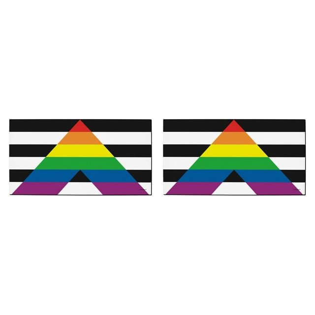 Thiswear Straight Ally Pride Flag Straight Ally Flag Straight Ally Pride Ts 2 Pack Doormats