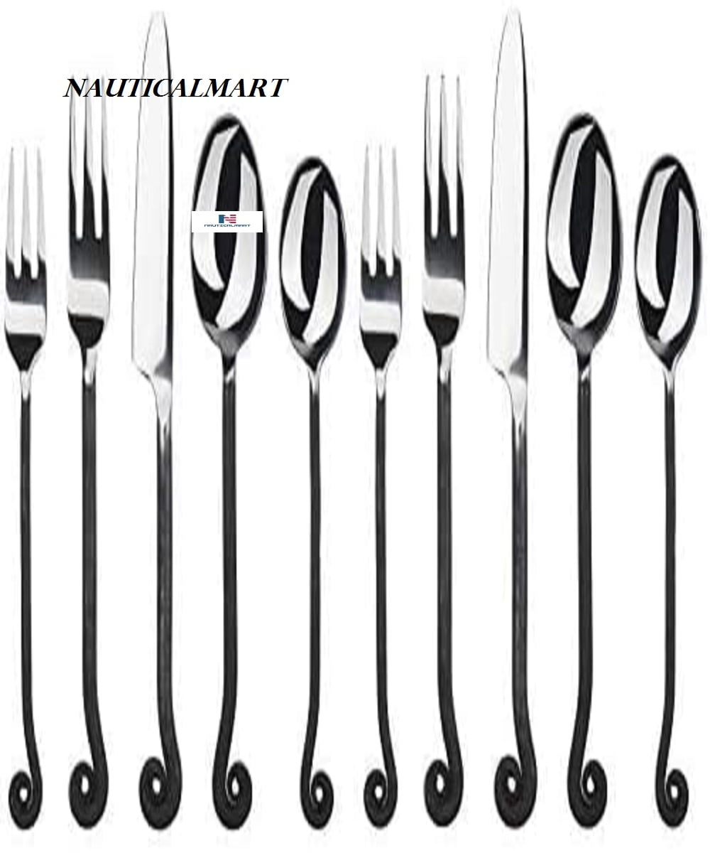 NauticalMart Treble Clef Flatware Set, Service for Persion (2 set ...