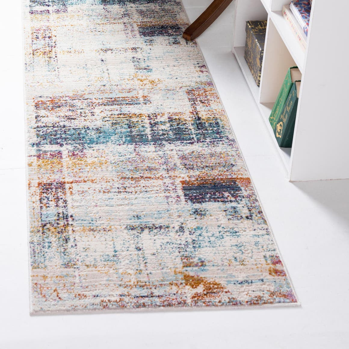 Rugs.Com Malibu Collection Runner Rug ‚Äì 10 Ft Runner Multi Low-Pile ...