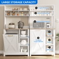 Dextrus 6-Tier Bakers Rack with Storage Shelf and Cabinet, Bakers Rack ...