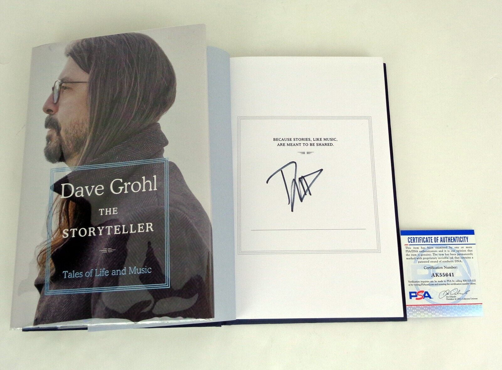 Dave Grohl Foo Fighters Signed Full Autograph The Storyteller Book PSA ...
