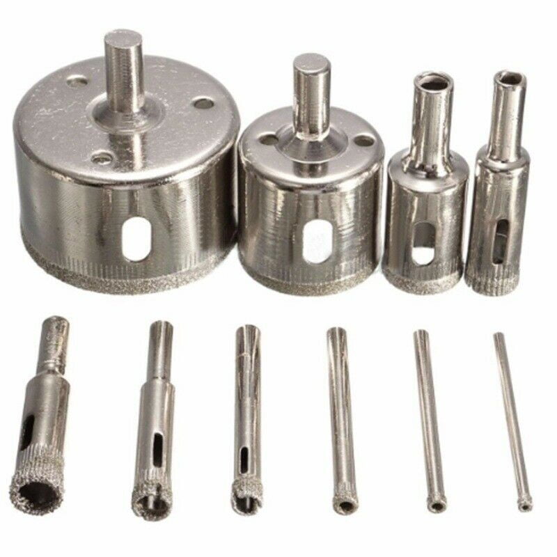 10pcs Hollow Hole Saw Drill Bits Cutting Hole Maker For Glass Tile Wood