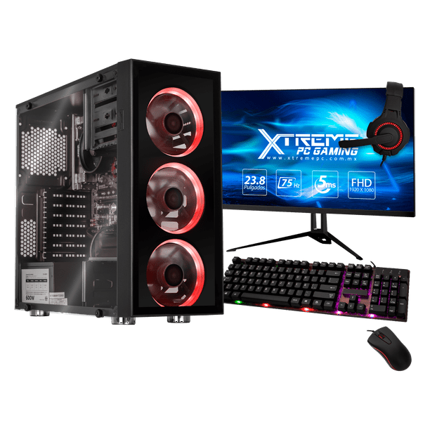 Xtreme PC Gamer AMD Radeon Vega Renoir Ryzen 5 4600G 8GB SSD Monitor 23 ...