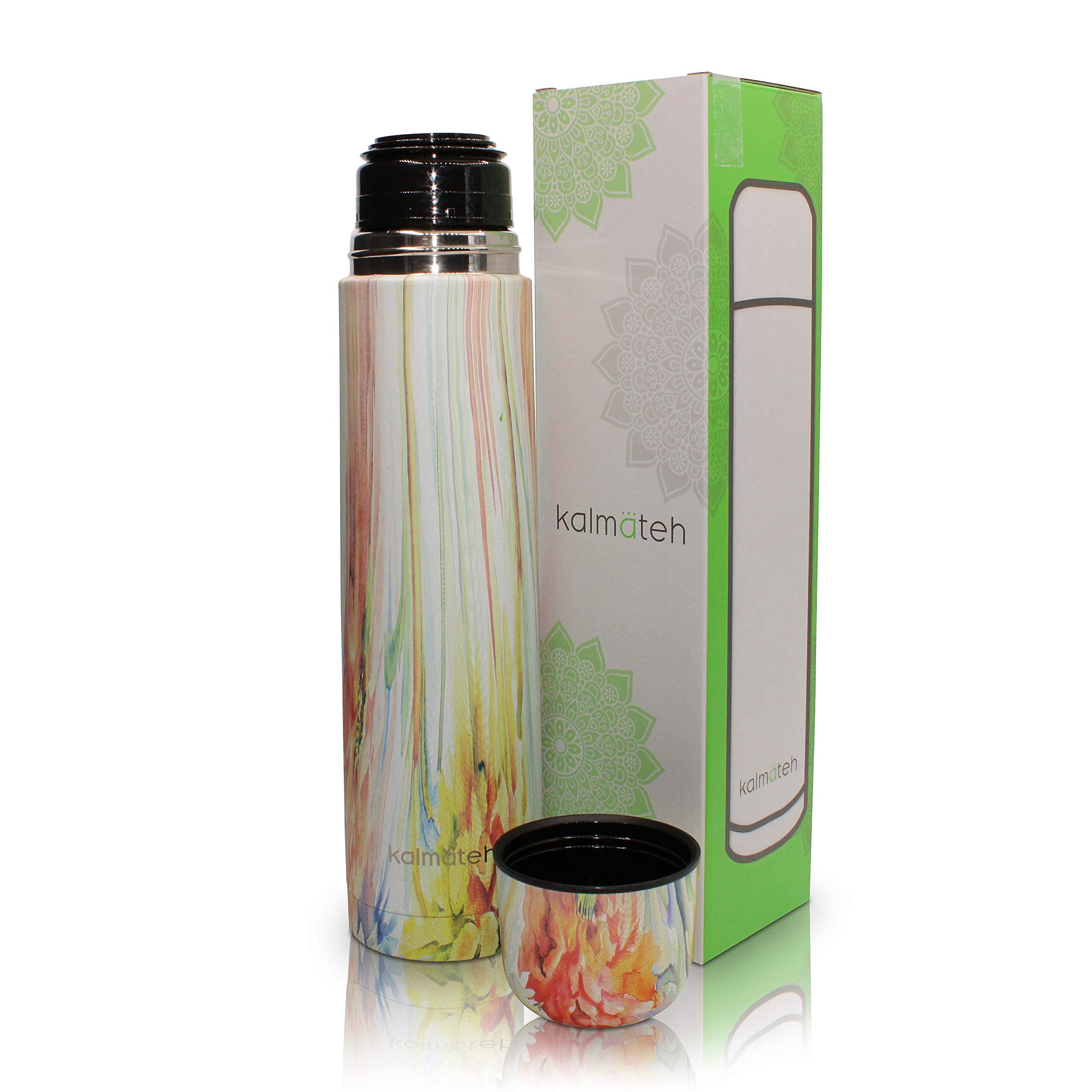 Mate Thermos Kalmateh, moderno y elegante, 1000 ml, acero inoxidable ...