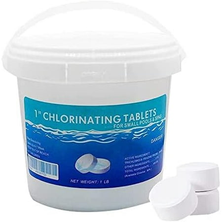 1" Swimming Pool Chlorine Tablets 1/2 LB for Small Pools, 1 Inch ...