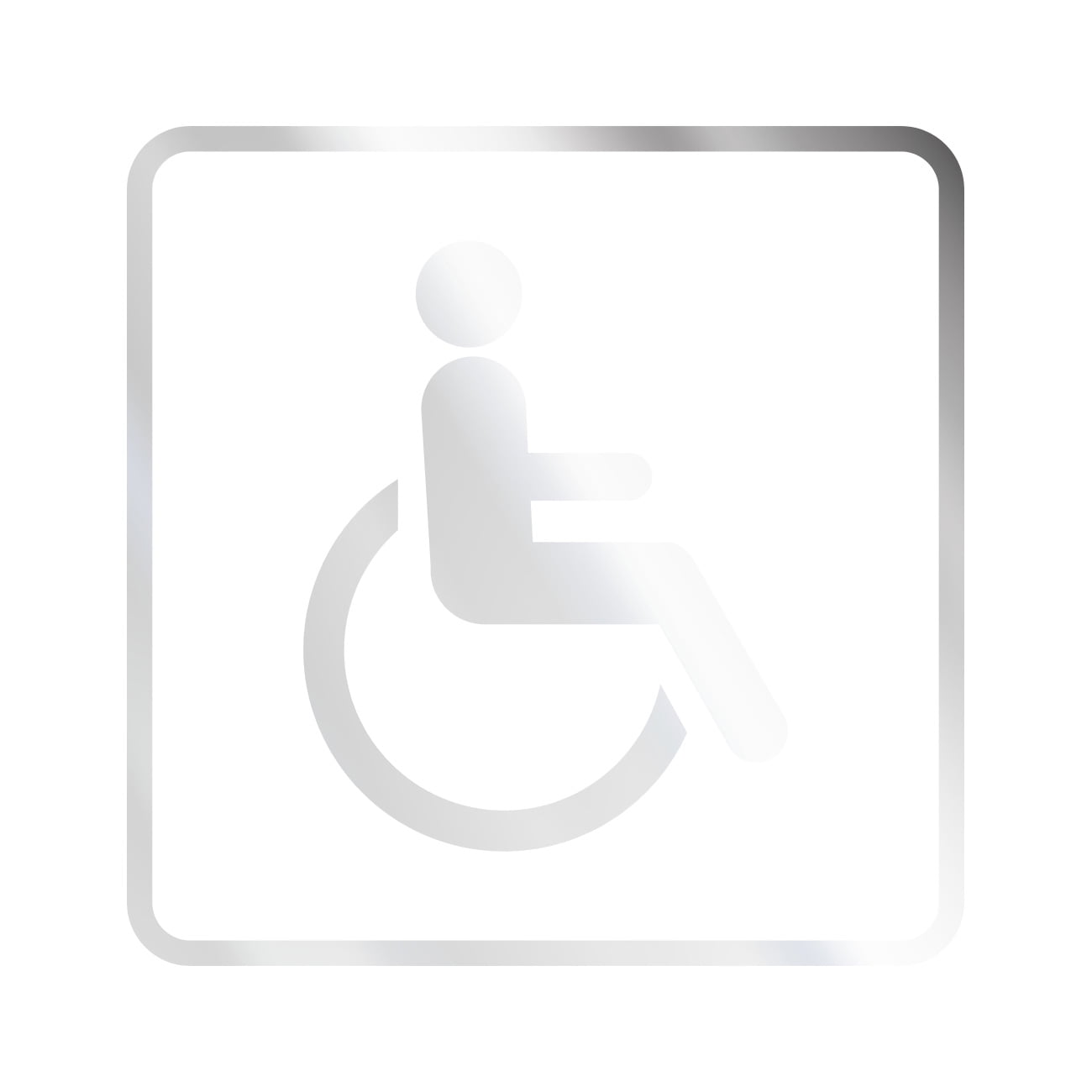 Handicap Sticker Decal Die Cut - Self Adhesive Vinyl - Weatherproof ...