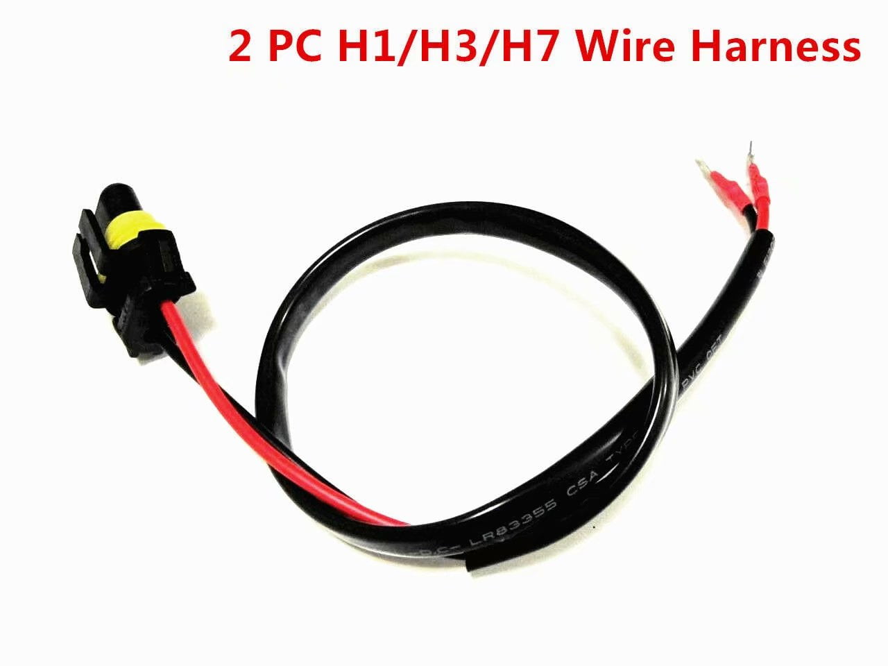 Lots 2 H1/H3/H7 Wire Harness for HID ballast to socket for HID ...