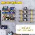 4-pack Lumber Storrack Wood Racks Wall Mount Heavy Duty Garorganizer ...