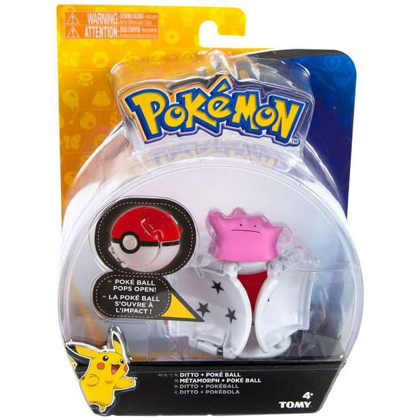 Pokemon Throw 'n' Pop Pokeball Ditto & Poke Ball Figure Set - Walmart.com