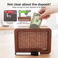 Cash Vault Wooden Savings Box, 2026 New Wooden Cash Saver Money ...