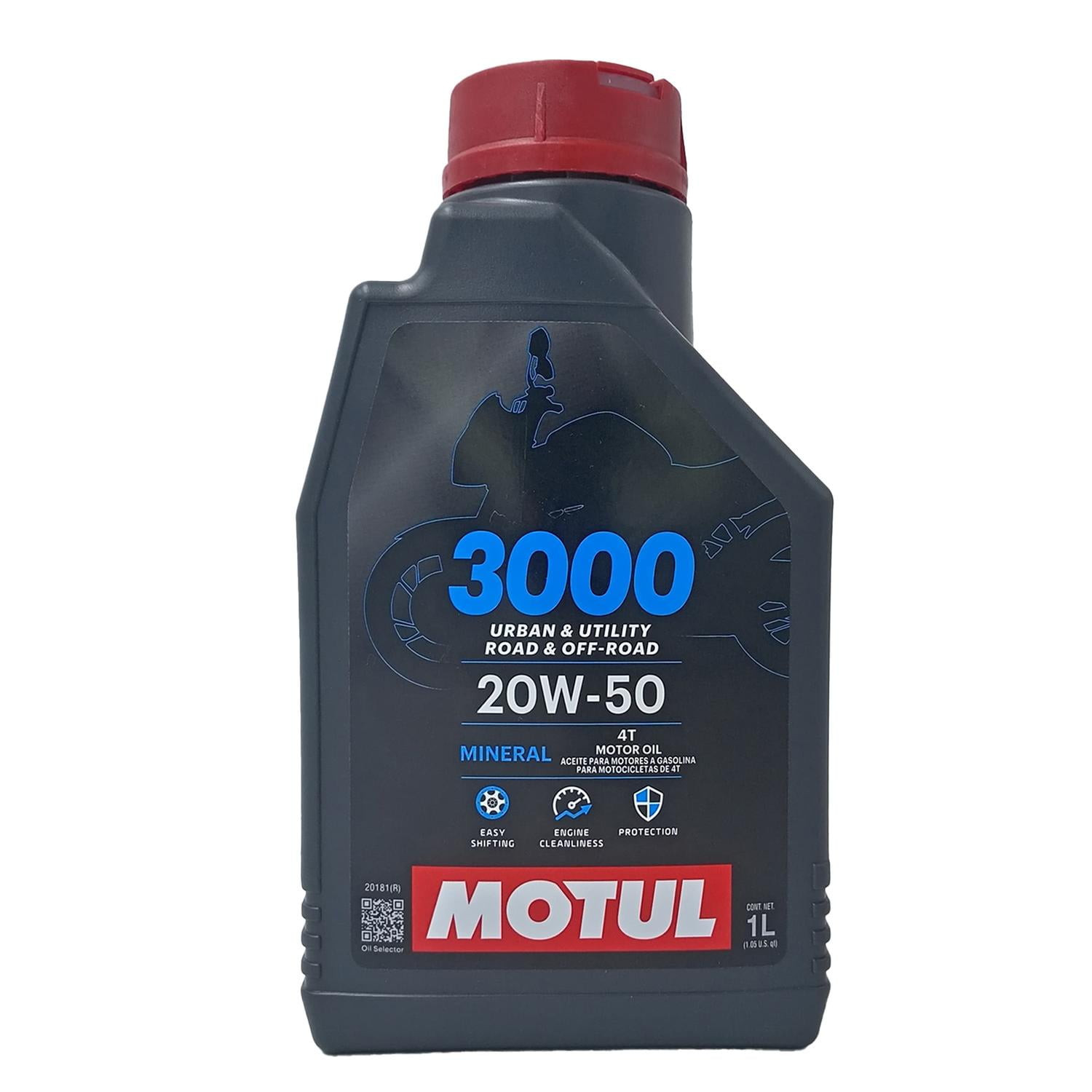 Aceite 4t-1l 20w 50 3000 Motul | Walmart en línea