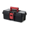 Hyper Tough 22-inch Toolbox, Plastic Tool and Hardware Storage, Black ...