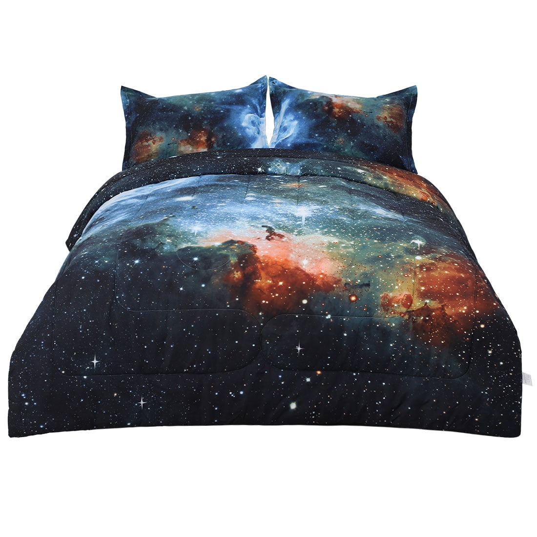 Click here for Unique Bargains 3pcs Galaxies Blue Comforter All-S... prices