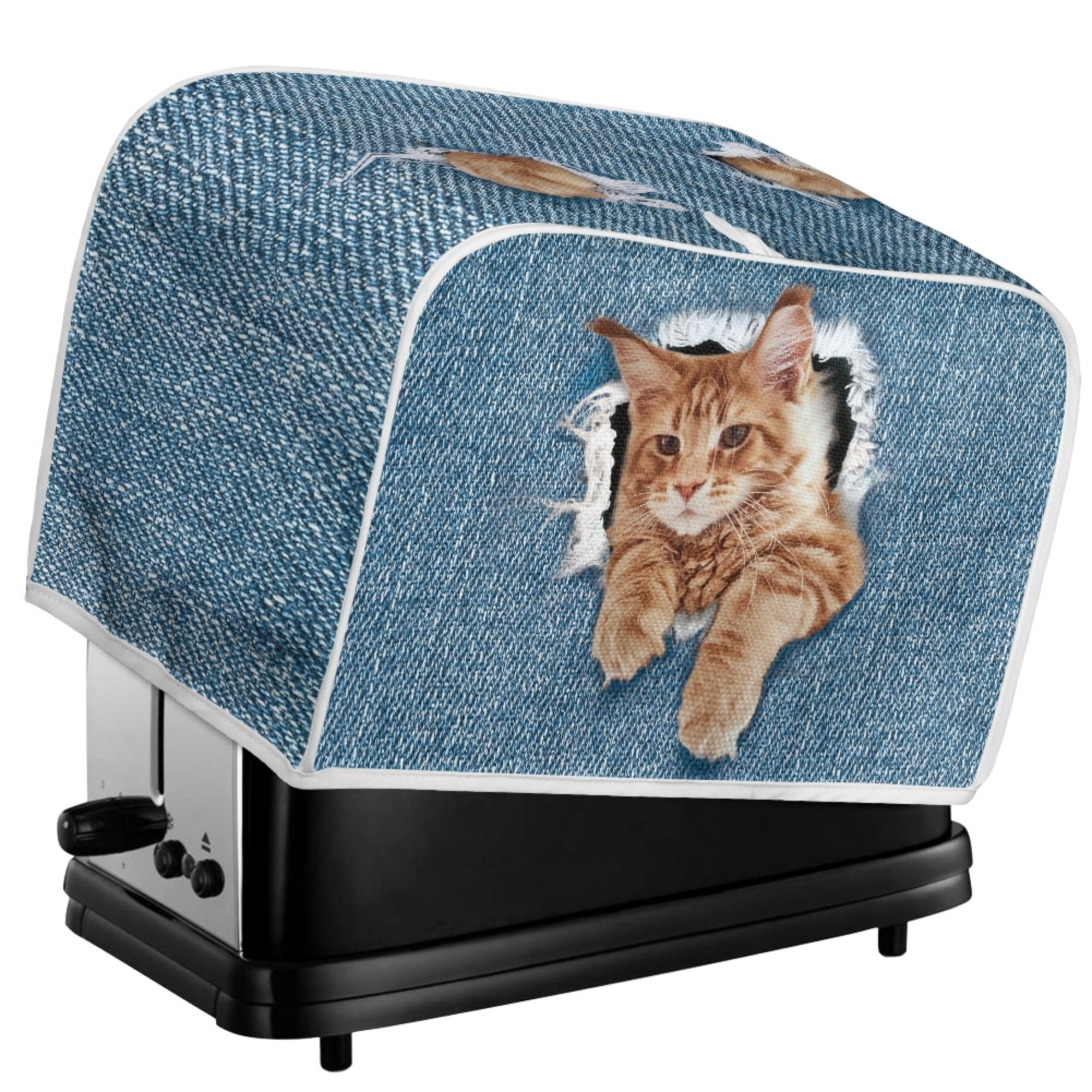 Vodetik Store Cute Cat Toaster Cover Kitchen Small Appliance Cover Dust ...