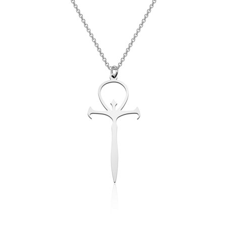 LBSBO Vampire Ankh Pendant Necklace Stainless Steel Vampire Cross ...