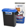 Kingsford 8 Gallon Charcoal Grill Container, Black with Blue Lid, Holds ...