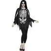 Women's Halloween Day of the Dead Skeleton Poncho - Adult Size ...