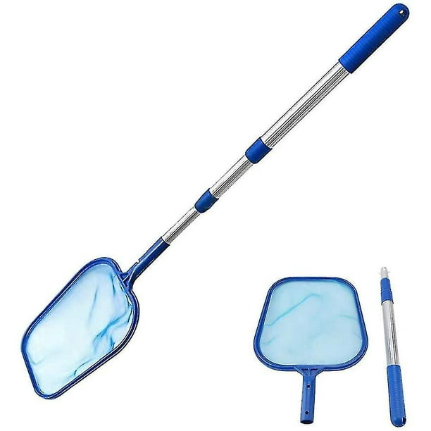 Pool Skimmer Net With Pole, Pool Net Fine Mesh Telescopic Pole Leaf ...