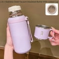 2 In 1 Stainless Steel Vacuum Insulated Bottle with Lidded Cup ...