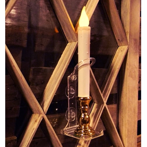 Christmas Lights Suction Cup Candlestick Safety Candle Window Holder 2 ...