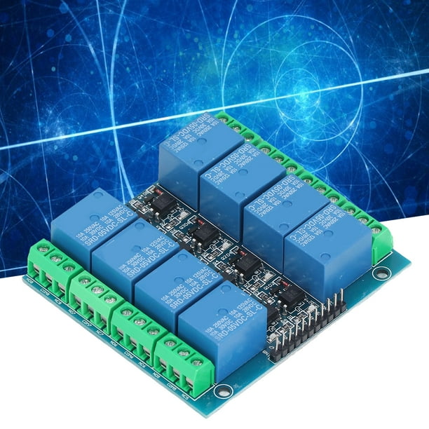 DC 5V 8 Channel Relay Module, Optocoupler Isolation Relay Board Onboard ...