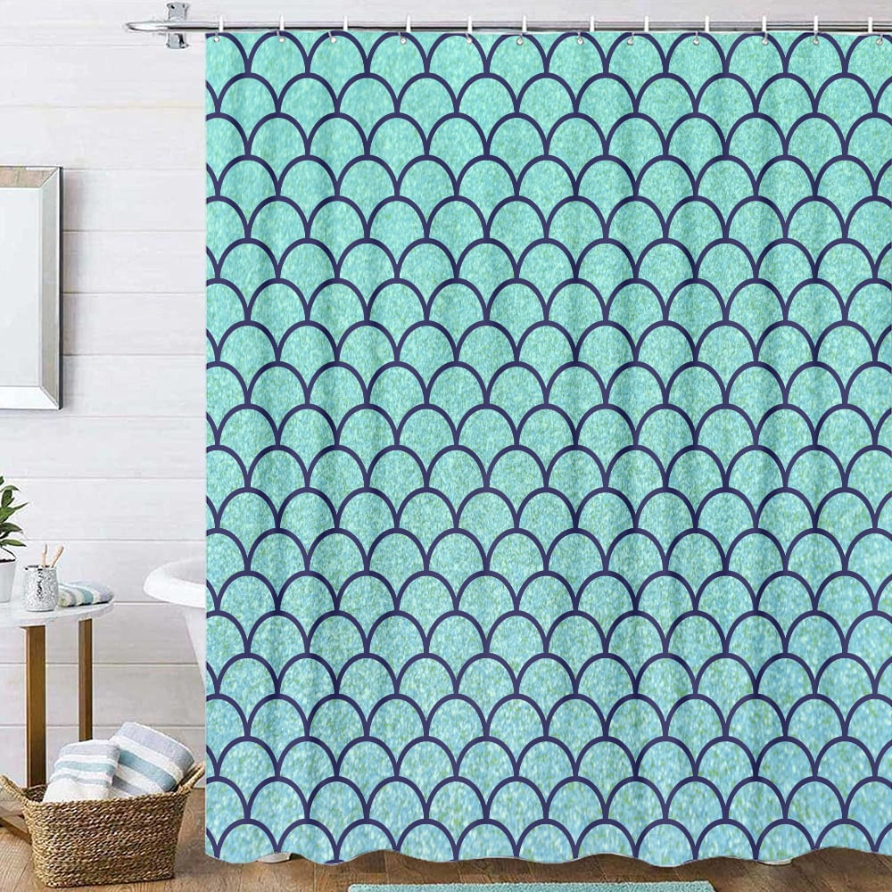 3D Print Mermaid Ariel Waterproof Shower Curtain Design Cartoon Bath ...