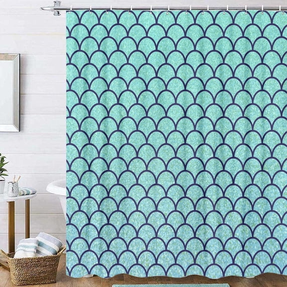 3D Print Mermaid Ariel Waterproof Shower Curtain Design Cartoon Bath ...