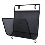 Nordic Style Wall Mounted Rack Iron Bended Mesh Magazine Carrier Shelf ...