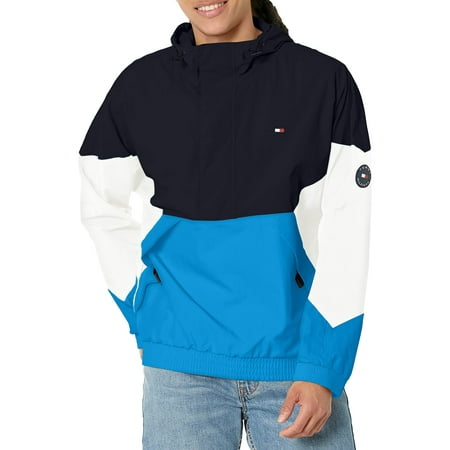 Tommy Hilfiger Men's Retro Lightweight Taslan Hooded Popover Water ...