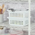 Sterilite Small Stacking Basket w/ Titanium Accents, White (16 Pack ...
