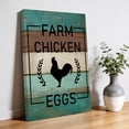 Canvas Wall Art Chicken Eggs Canvas Art Print Farmhouse Animal Teal ...