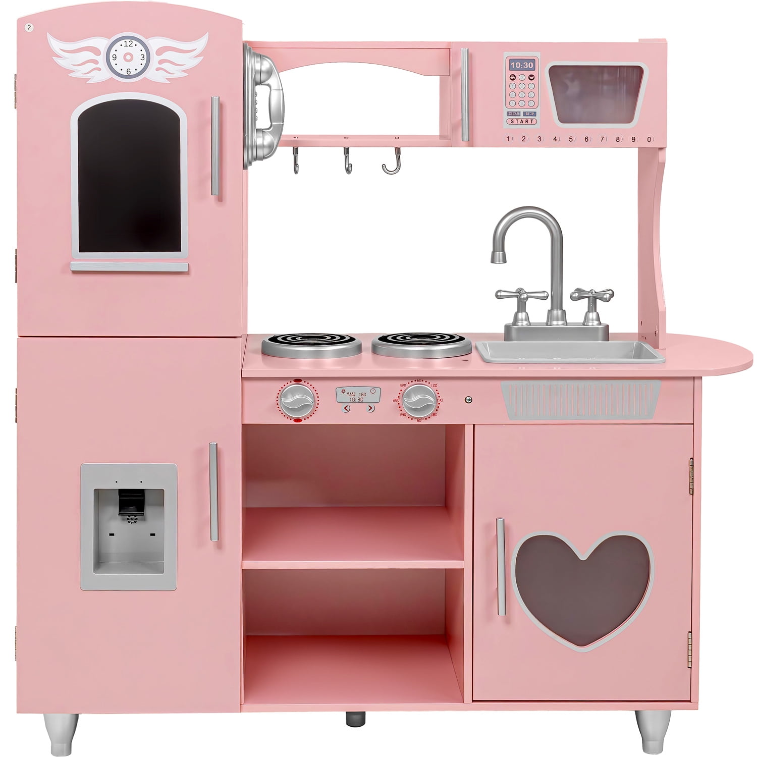 Cocinita de Madera Little monkey juguete cocina Grande Rosa para Niñas | Bodega Aurrera en línea