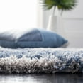 SAFAVIEH Horizon Konstantinos Abstract Shag Area Rug, Grey/Blue, 9' x ...