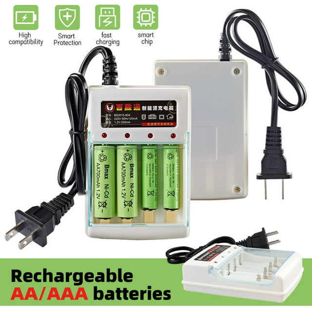 Alkaline Battery Charger for AA and AAA Nickel-Metal Hydride batteries ...
