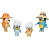 Beach Dad, Mum, Bluey & Bingo Mini Figure 4-Pack (Family Trip ...