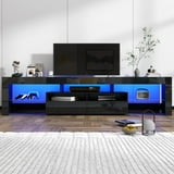 ChVans LED TV Stand for 80/90/100 inch TV, High Glossy Modern ...