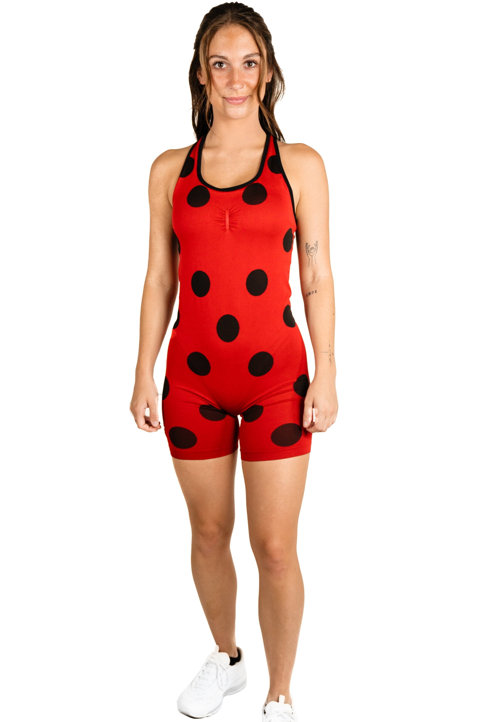 Miraculous Womens Seamless Romper Red (Romper) Ladybug Large - Walmart.com